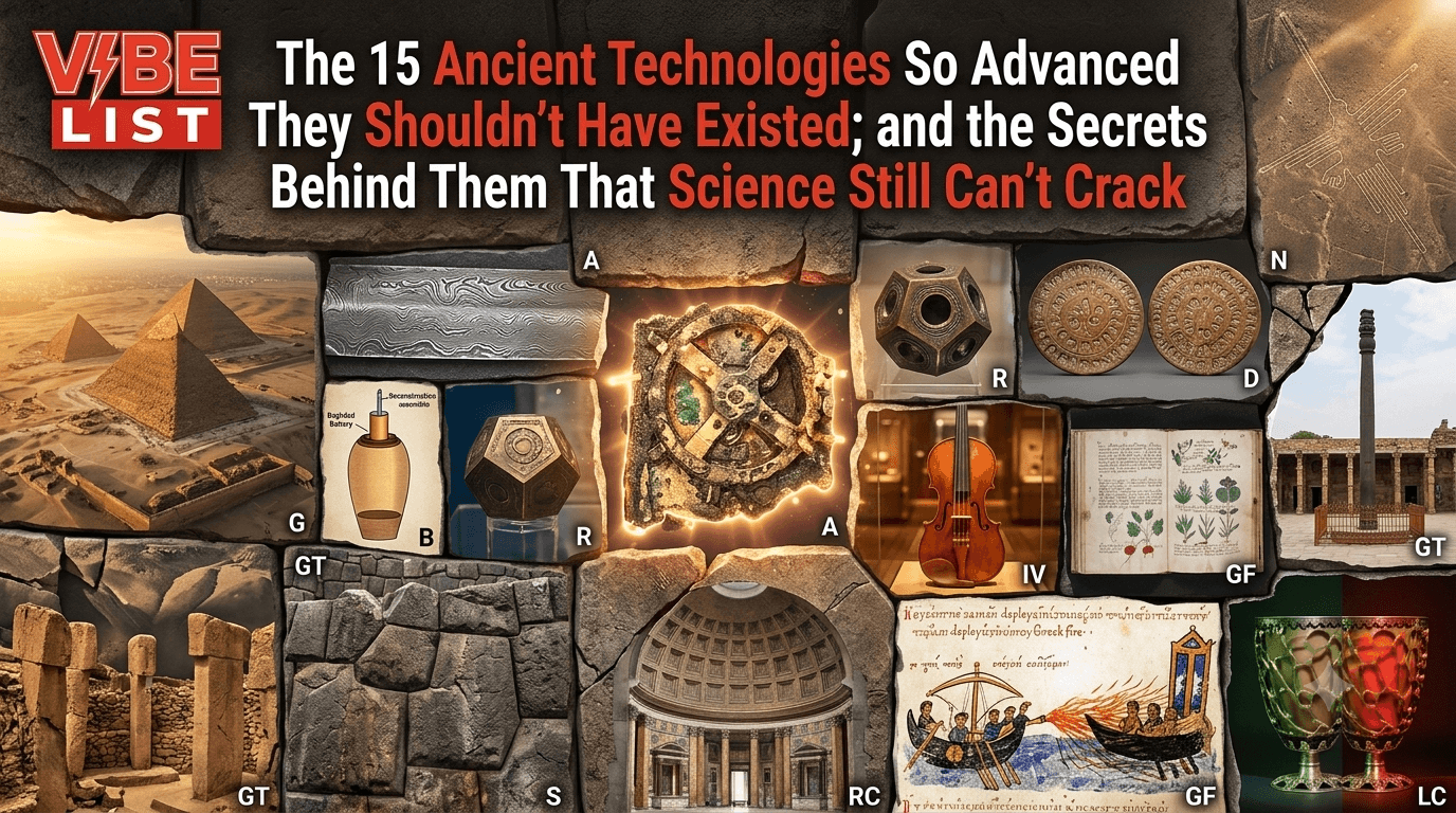 15 Ancient Technologies Science Still Can't Explain | Vibe List